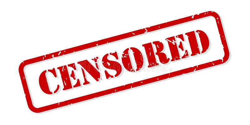 Censored Rubber Stamp Vector Stock Vector - Illustration of vector ...