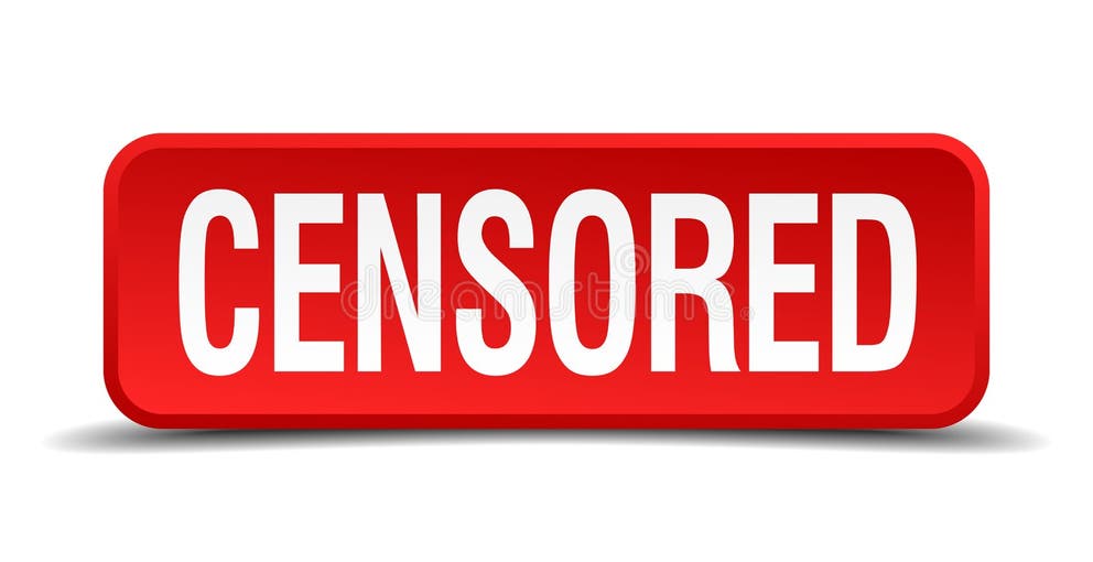 Censored button stock vector. Illustration of shine - 121126803