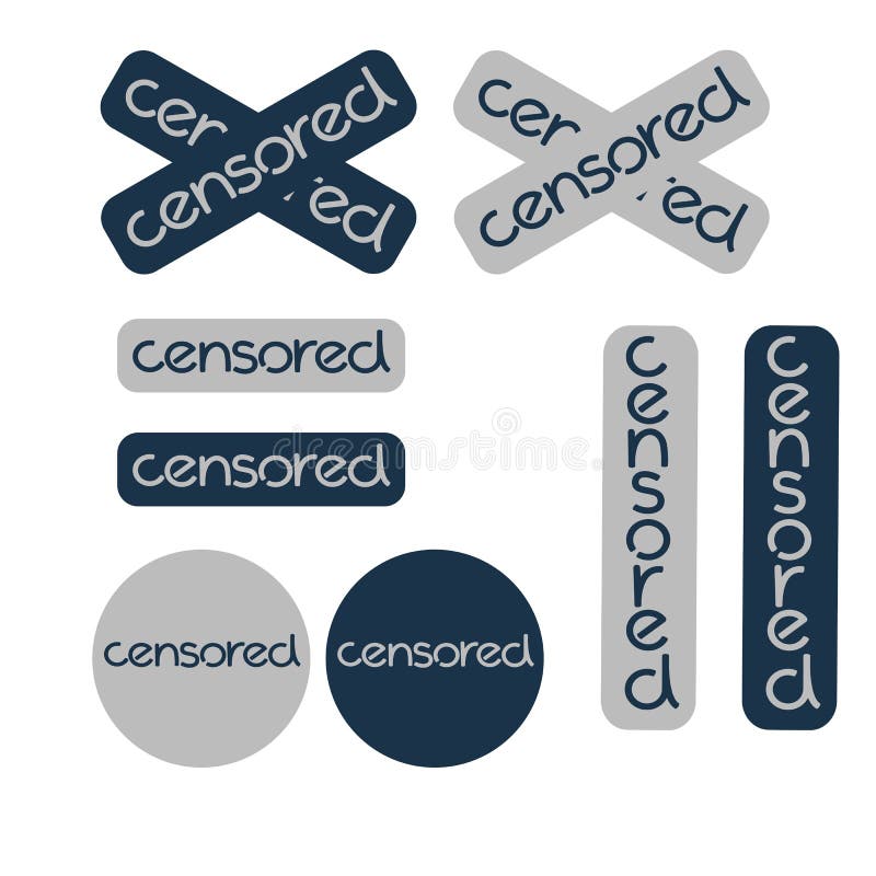 Censored Stickers Stock Illustrations – 20 Censored Stickers Stock ...