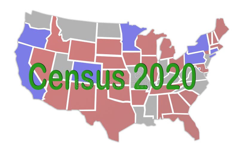 Census 2020 concept stock illustration. Illustration of community ...