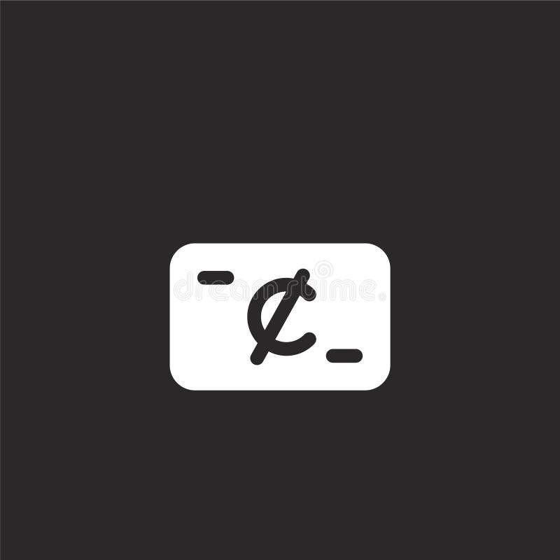 Cent Icon. Filled Cent Icon for Website Design and Mobile, App ...