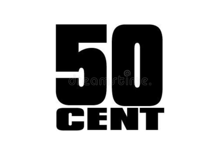 50 Cent Logo editorial photo. Illustration of vector - 295434421