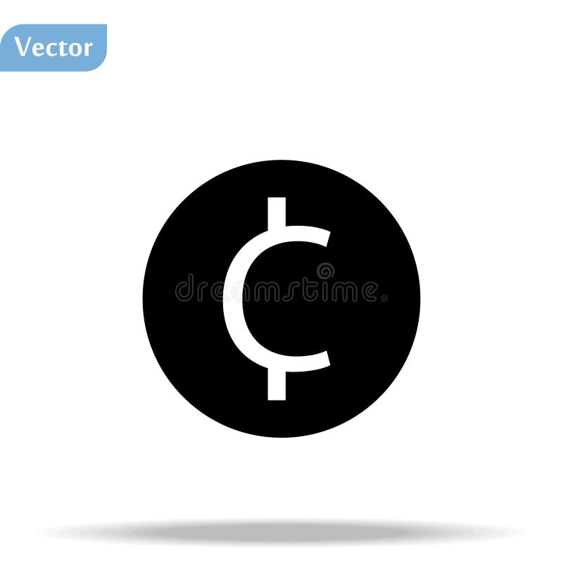 Cent Sign Screen and Magnifying Glass Icon Vector Logo Template ...
