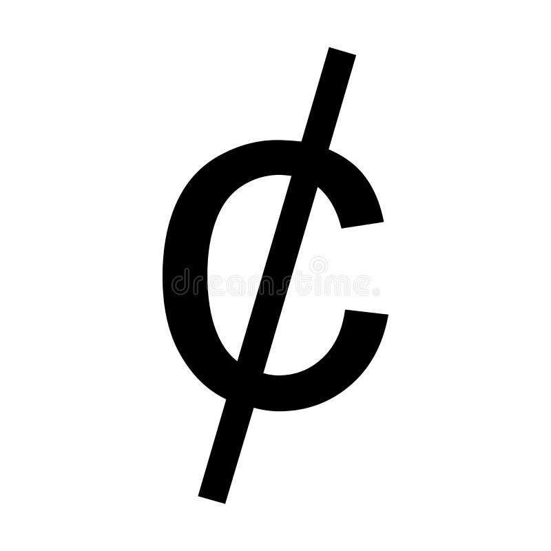 Cent symbol stock illustration. Illustration of bank, expand - 1499005