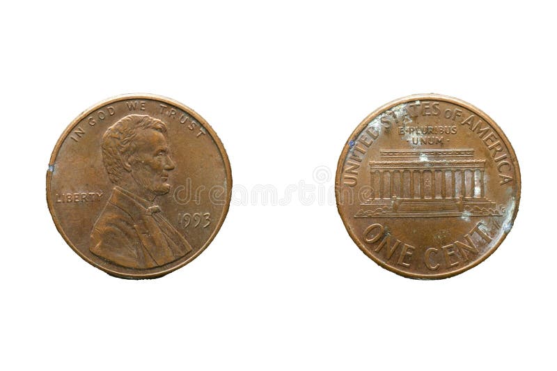 1 cent USA front and back stock photo. Image of financial - 273948980