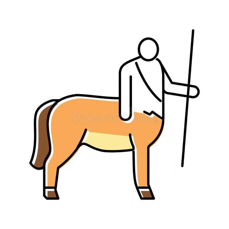 Centaur Ancient Greece Color Icon Vector Illustration Stock Vector ... Centaur Ancient Greece Color Icon Vector Illustration Stock Vector ...