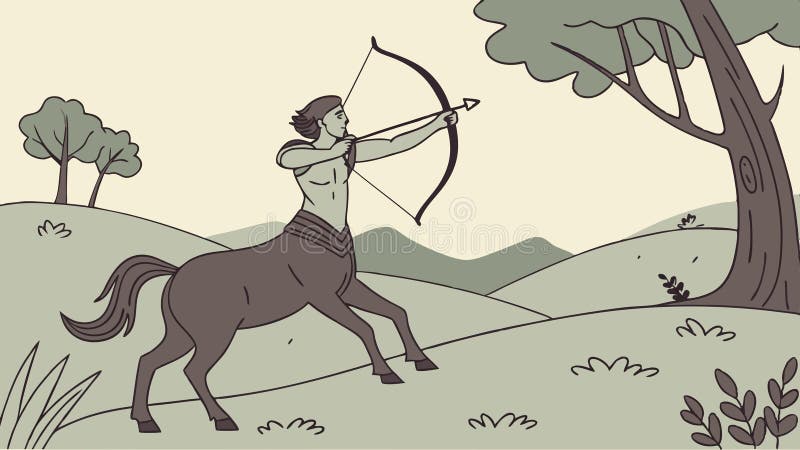 Centaur Archer Design, Mythology Creature Legend Vector Design ...