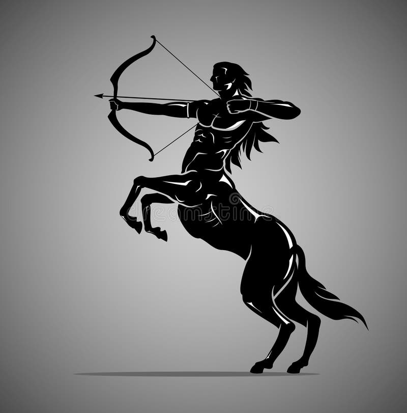 Centaur Shadow Side View stock vector. Illustration of artwork - 153338745