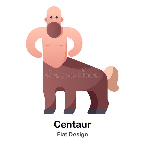 Centaur Flat Icon stock vector. Illustration of sagittarius - 123702746
