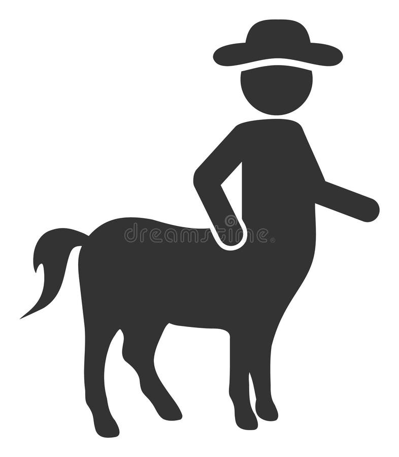 Centaur Icon Vector Sign and Symbol Isolated on White Background Stock ...