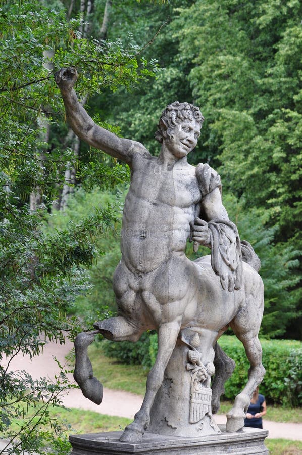 Centaur Sculpture portrait stock image. Image of green - 79669583