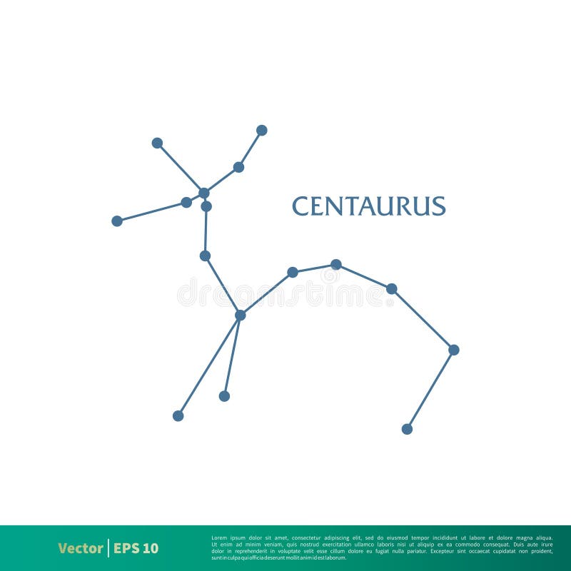 Centaurus - Constellation Star Icon Vector Logo Template Illustration ...