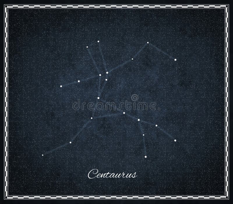 Centaurus Star Constellation, Night Sky, Cluster of Stars Stock Photo ...