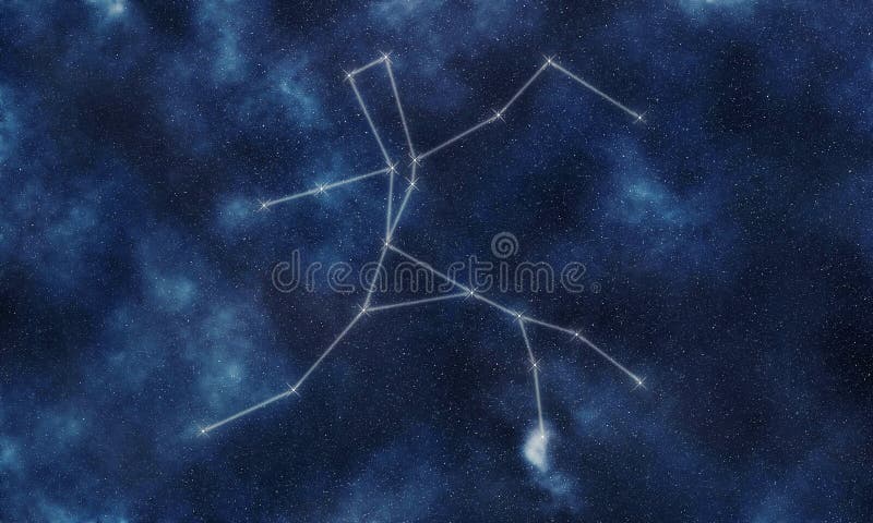 Centaurus Star Constellation, Night Sky Stock Illustration ...