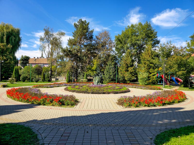 Centennial Park in Toplita - Parcul Centenarului Toplita Stock Photo ...