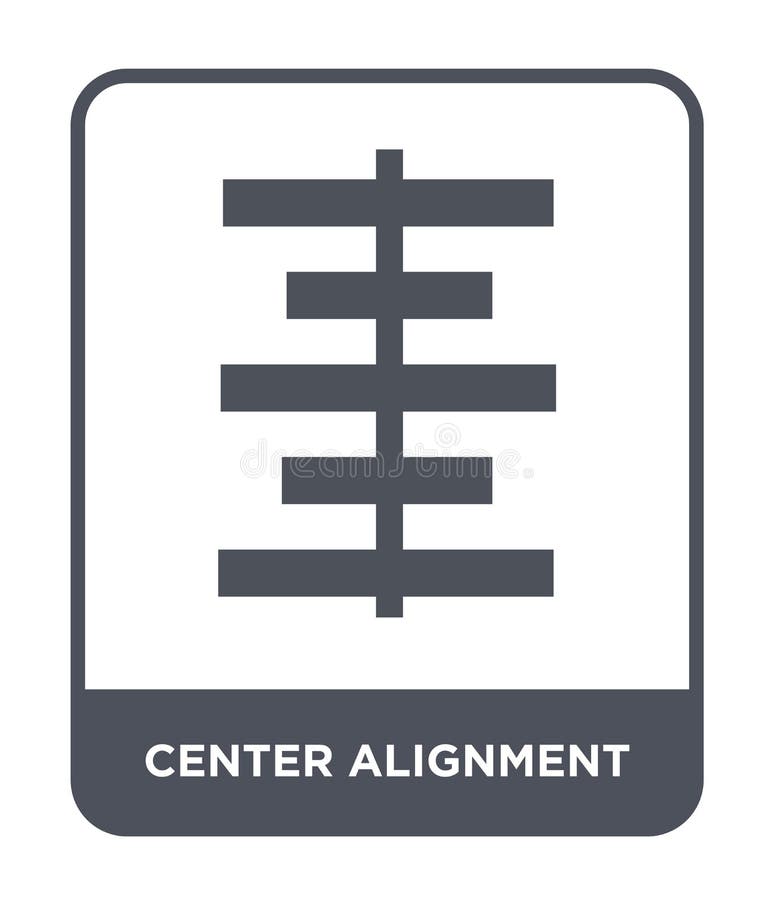 Center Alignment Icon Vector Sign and Symbol Isolated on White B Stock ... Center Alignment Icon Vector Sign and Symbol Isolated on White B Stock ...
