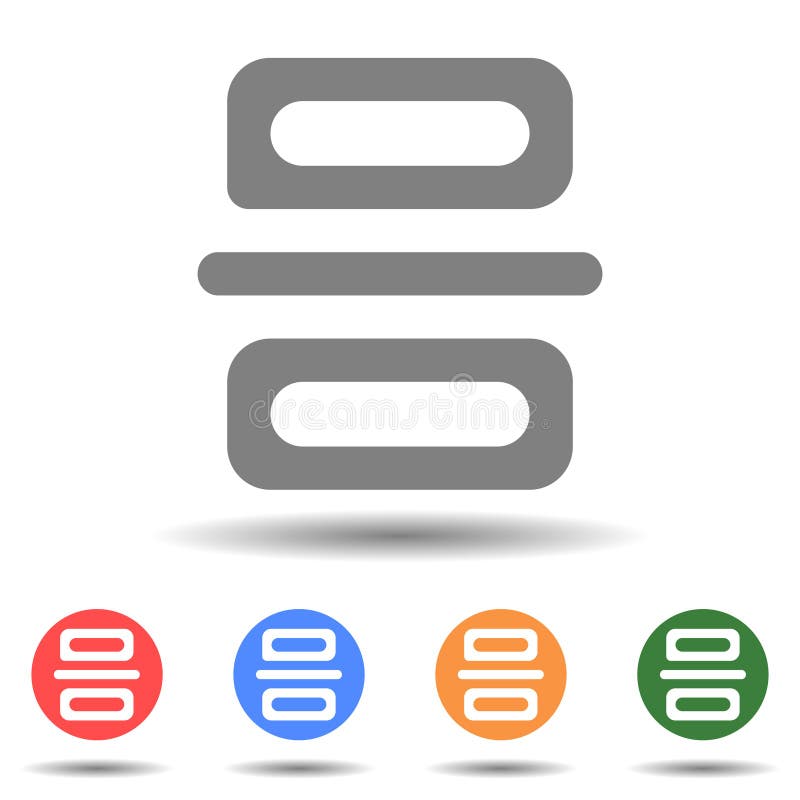 Center Alignment Icon Vector Isolated Stock Vector - Illustration of ...