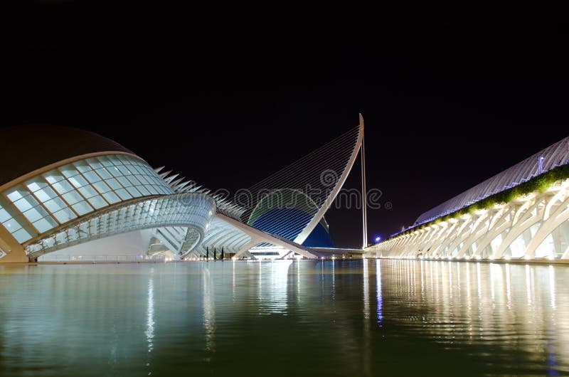 Center of Arts and Science in Valencia, Spain Editorial Stock Photo ...
