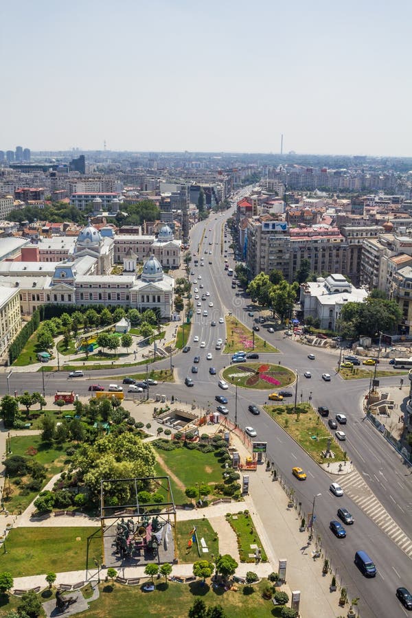 Center of Bucharest editorial photography. Image of boulevard - 25732882