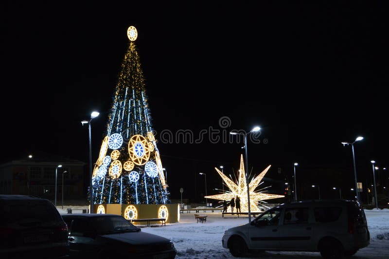 Center of City of Kandalaksha in December 16..2022 Editorial Photo ...