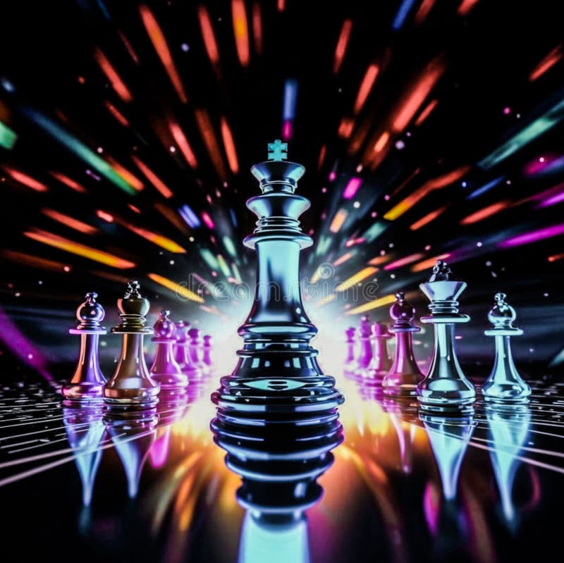 Chess piece. Creative. stock illustration. Illustration of motion ...