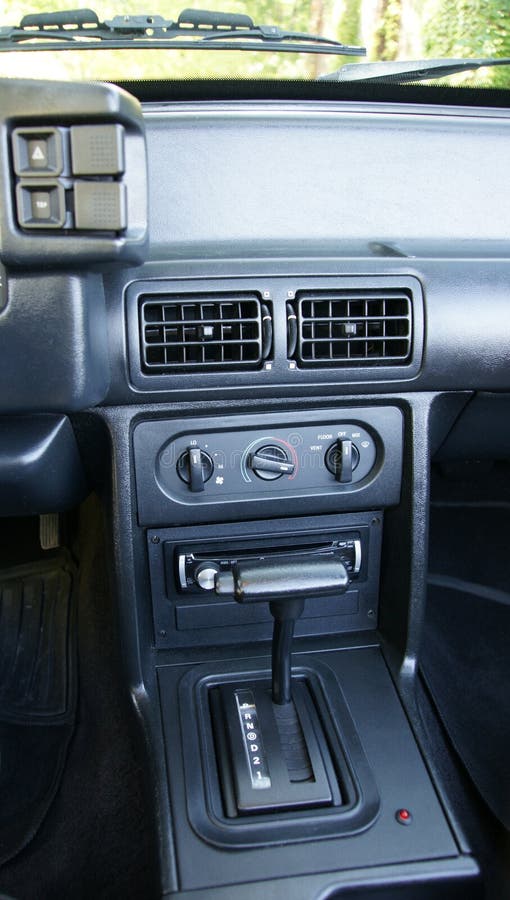 Center Console and Gear Stick Stock Image - Image of dashboard ...