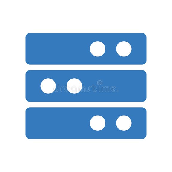 Center, Data, Hosting, Server Icon. Blue Color Design Stock Vector ...