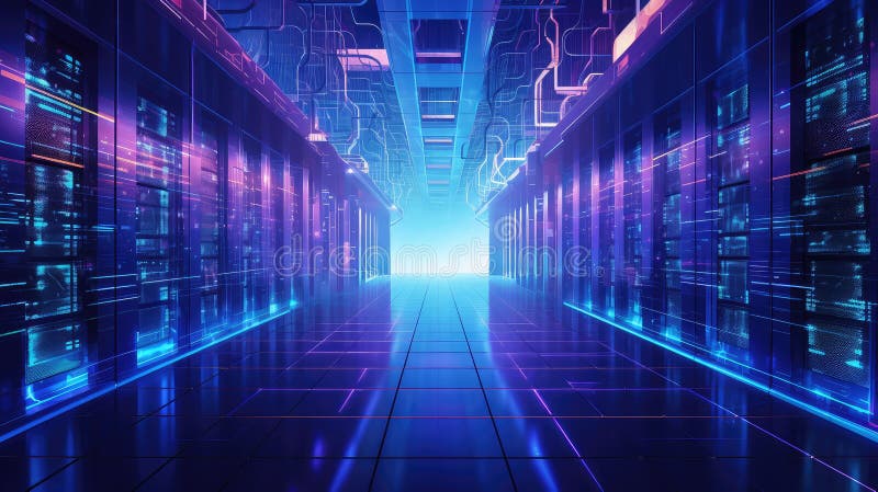 Center data illustration stock illustration. Illustration of security ...