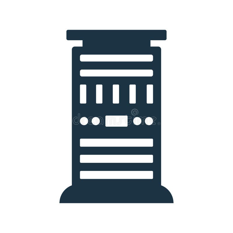 Center, Data, Storage Icon. Simple Editable Vector Design Isolated on a ...