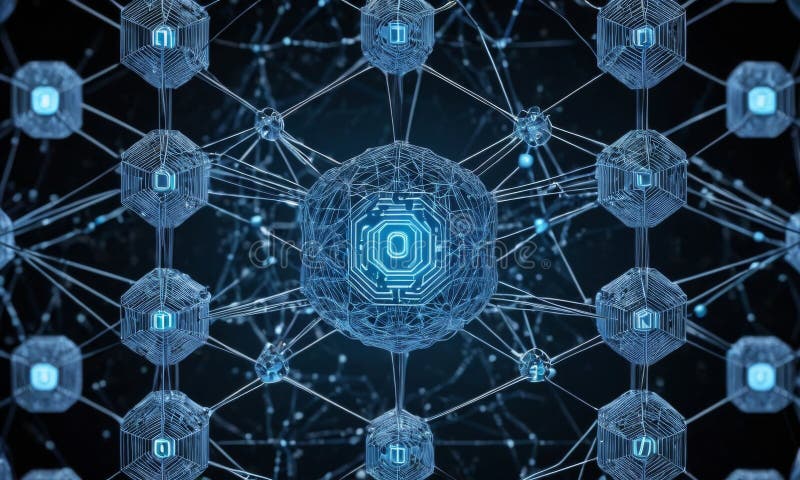 Centralized Digital Hub Concept Stock Photo - Image of computing ...