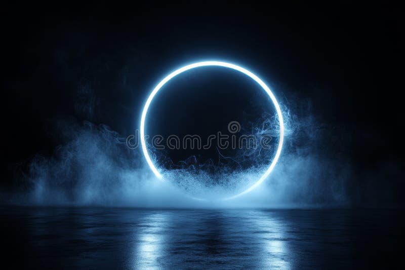 The Center of a Glowing Circle is the Source of a Bright Light, Which ...