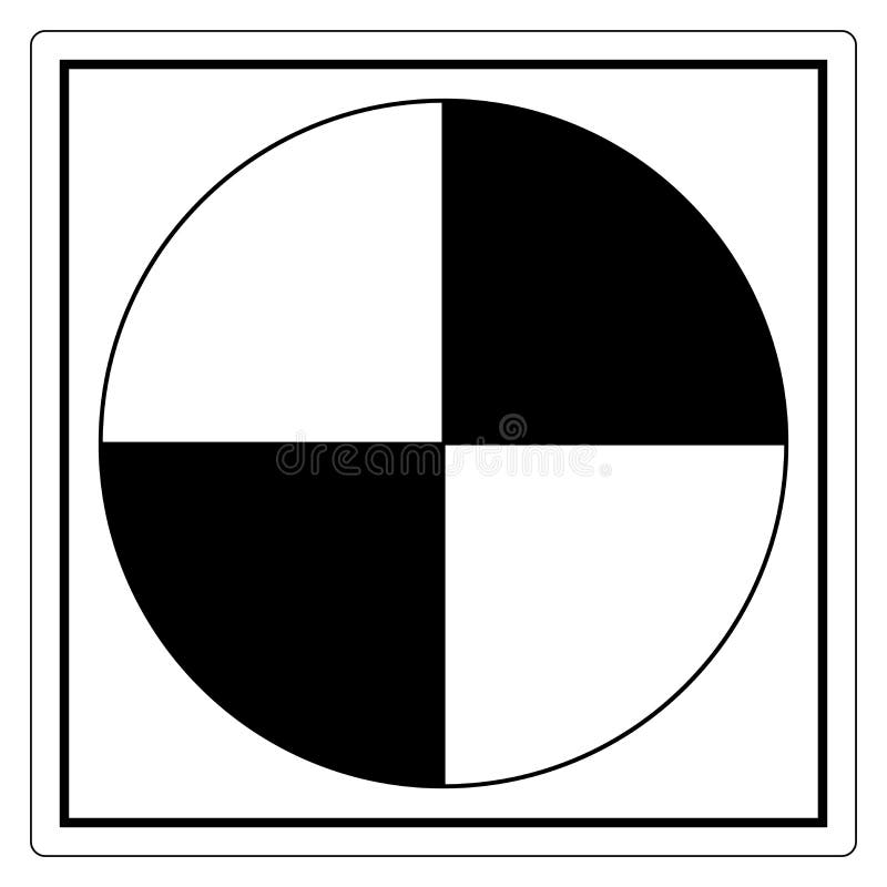 Center of Gravity Symbol Sign, Vector Illustration, Isolate on White ...