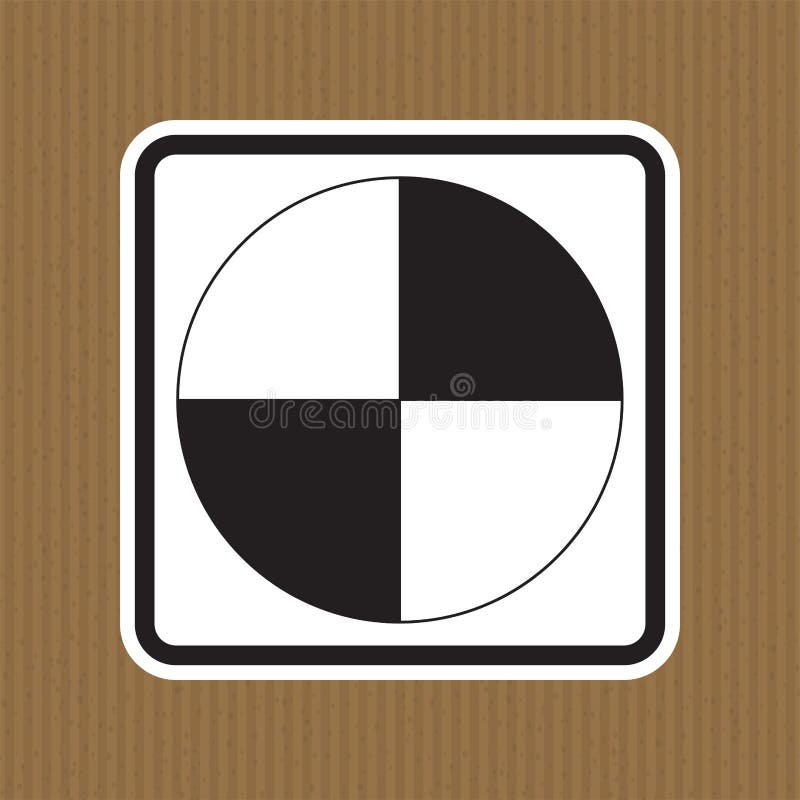 Center of Gravity Symbol Sign, Vector Illustration, Isolate on White ...