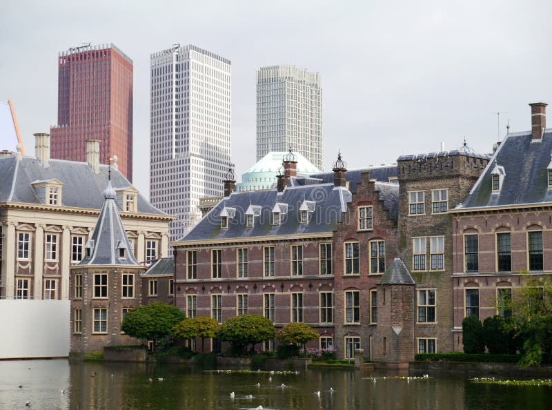The center of the Hague stock image. Image of binnenhof - 27469177