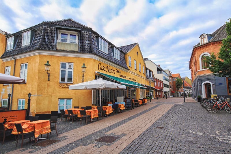 In the Center of Hillerod, Denmark Editorial Photography - Image of ...