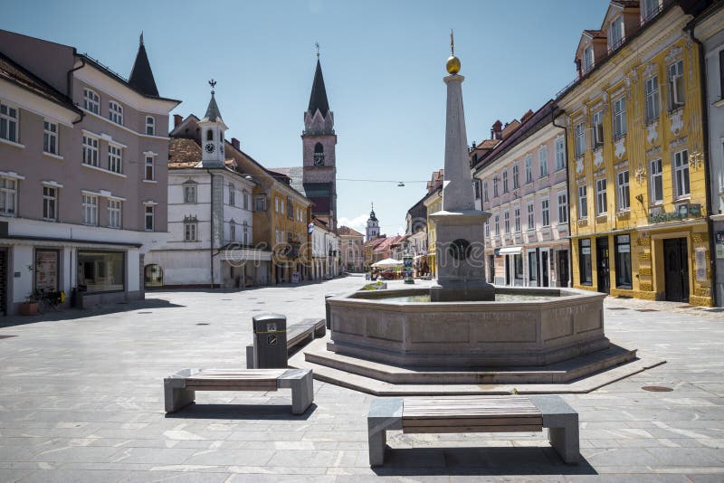 Center of Kranj editorial stock photo. Image of kranj - 43632763