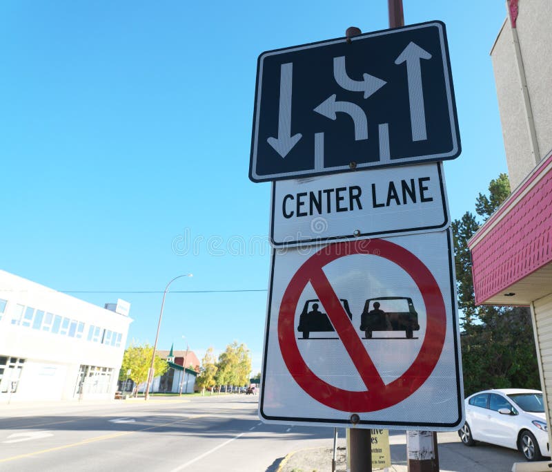 Center Lane sign stock photo. Image of sign, center - 126594534