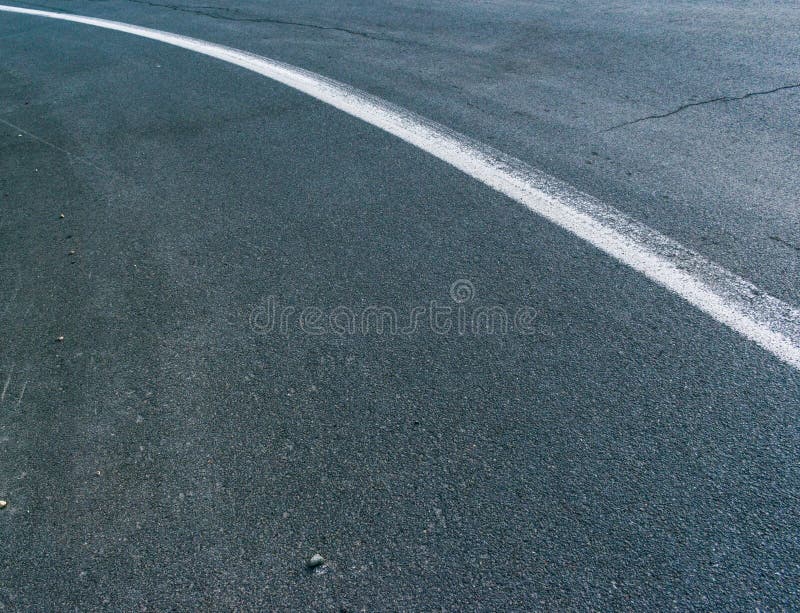 Road And Center Line, Lane Stripes, Dividing Strip Separating Lanes ...