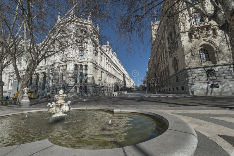 In the center of Madrid editorial stock photo. Image of street - 74009373