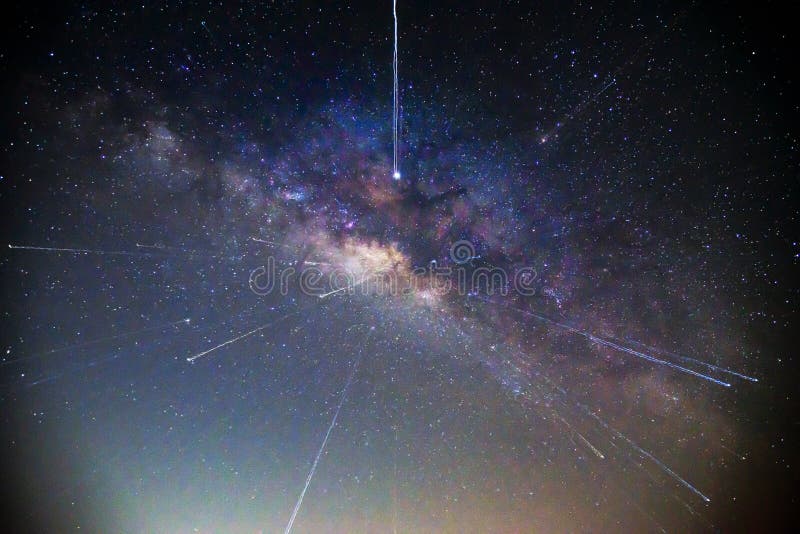 Center of Milky Way / Close Up To Milky Way Stock Photo - Image of blur ...