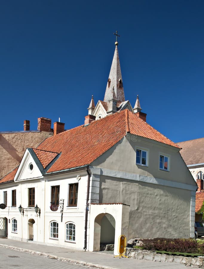 Center of Old Cesis City, Latvia, Europe Stock Image - Image of ...