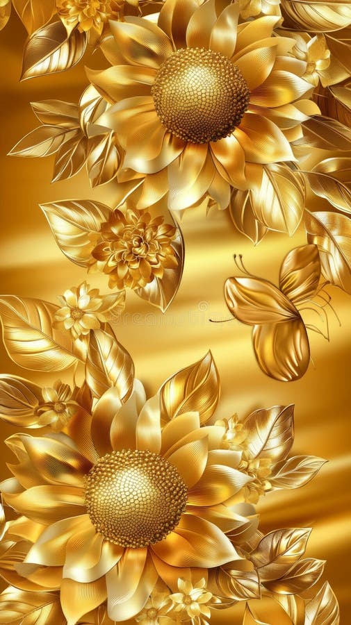 In the Center of the Panel, There is a Square Shape and a Gold Border ...