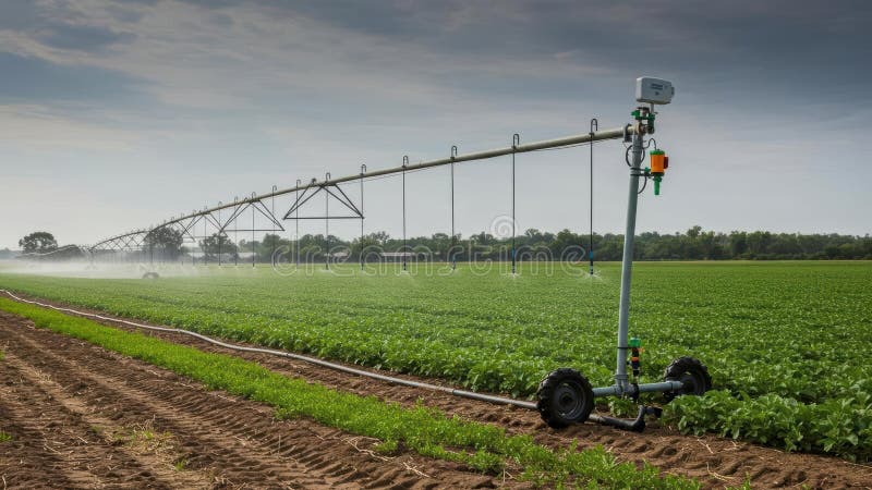 Center Pivot Irrigation System Stock Photo - Image of land, growth ...
