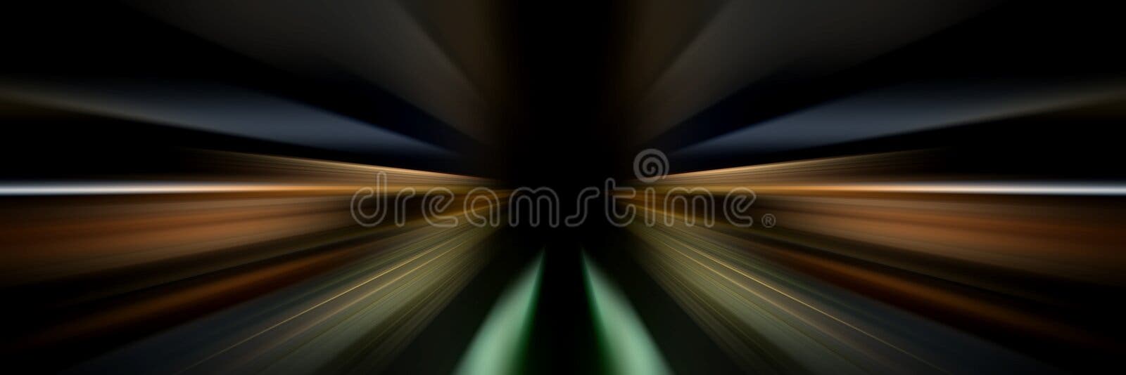 Center Point Perspective. a Flash of Colors Light Stock Illustration ...
