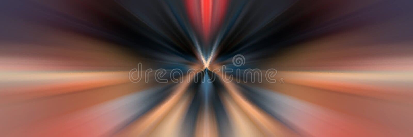 Center Point Perspective. a Flash of Colors Light Stock Illustration ...