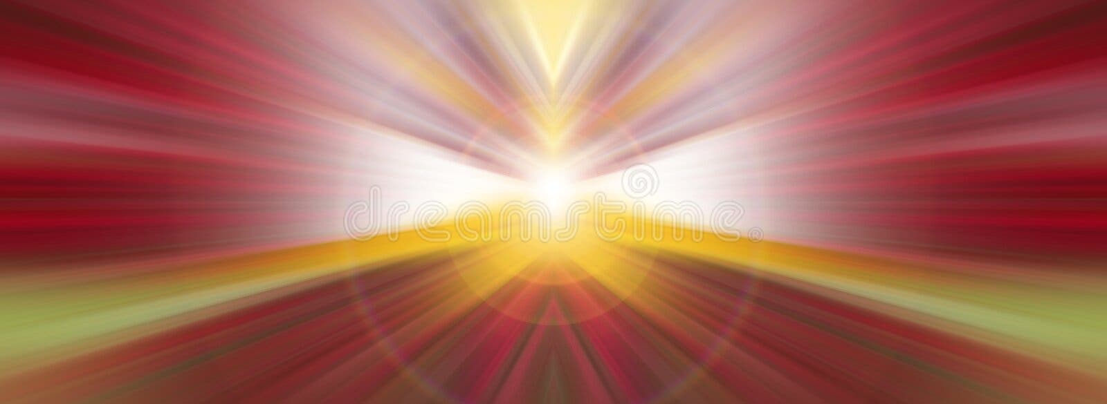 Center Point Perspective. a Flash of Colors Light Stock Illustration ...