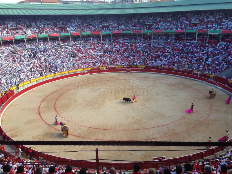 Center ring editorial stock image. Image of bull, pamplona - 42635289