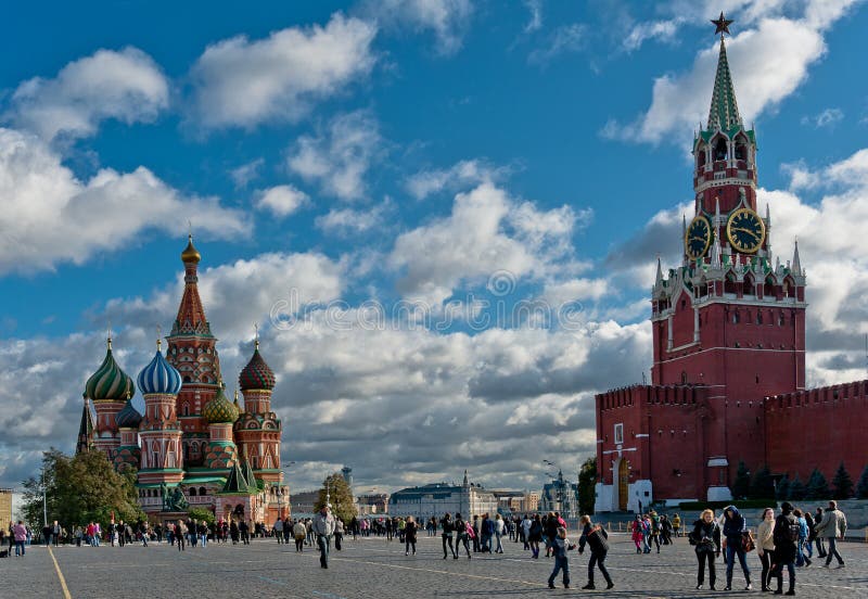 Center of Russia - Red Square. Editorial Stock Photo - Image of brick ...