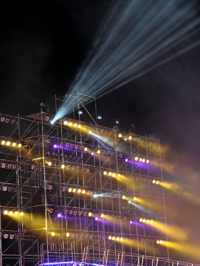 Center Stage With Fantastic Light Stock Image - Image of night, place ...