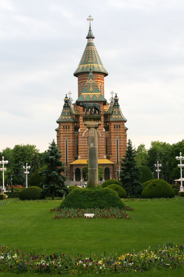 Center of Timisoara stock image. Image of cathedral, wolf - 15168929
